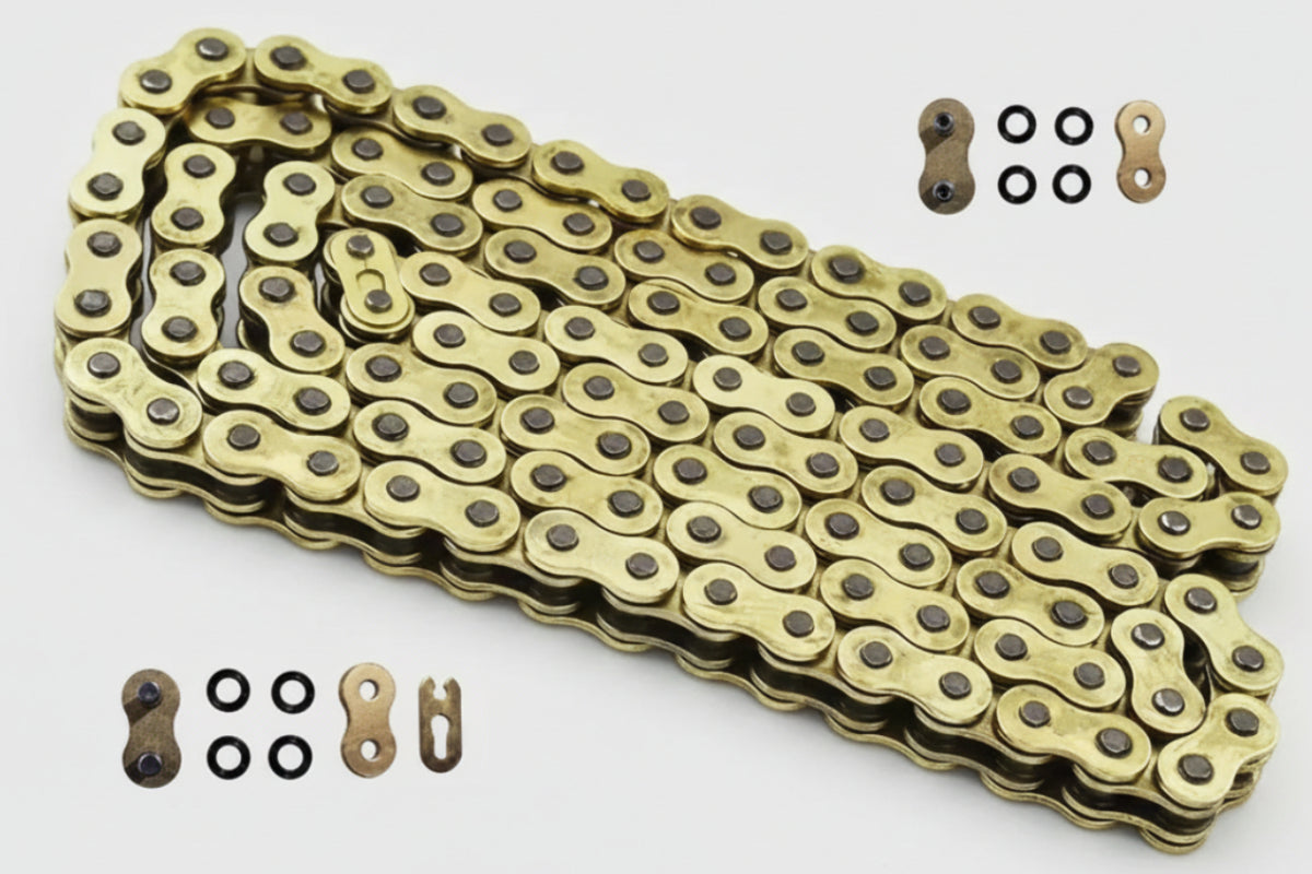 Heavy Duty Gold X-Ring Drive Chain: Suzuki PE175 PE 175 (1982) – Square ...